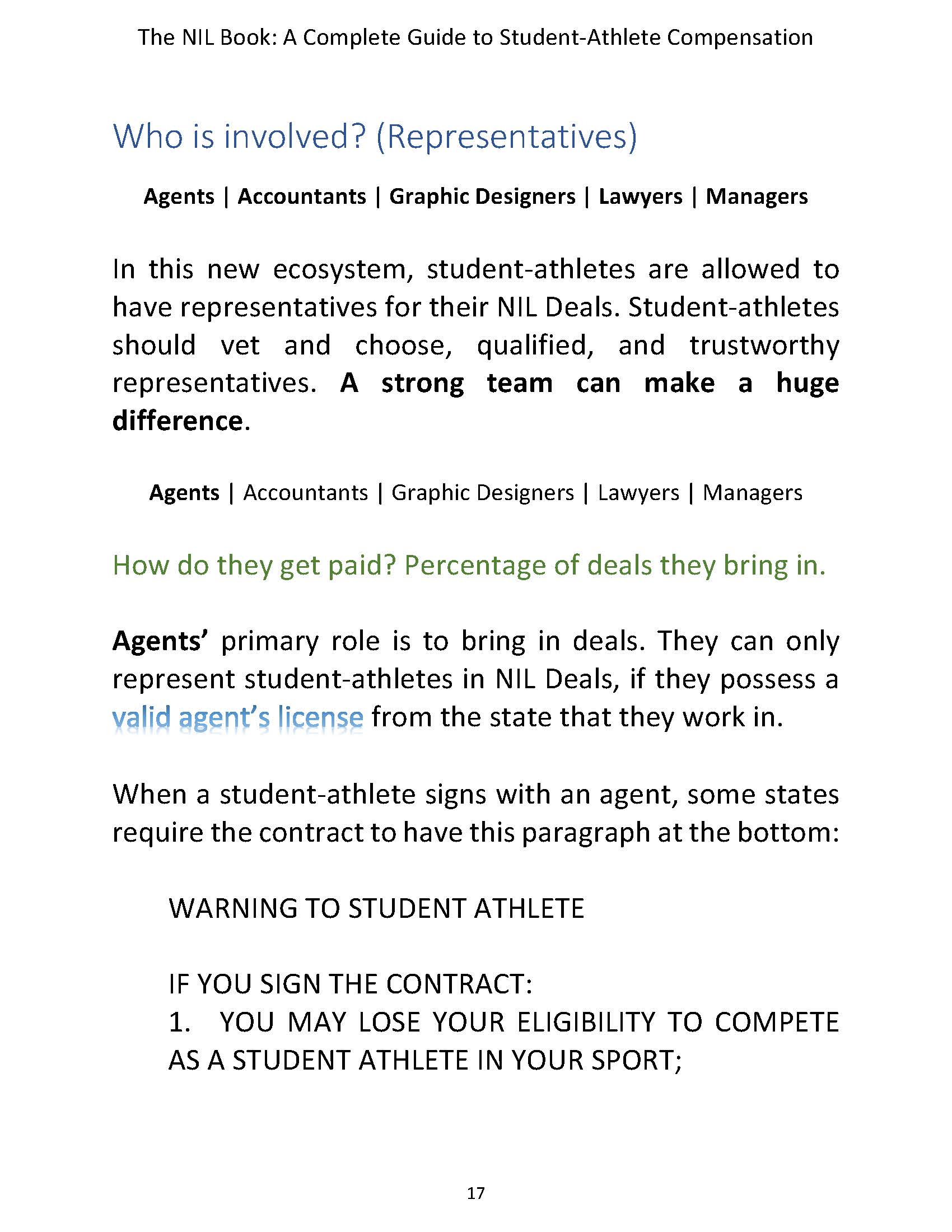 The NIL Book: A Complete Guide to Student-Athlete Compensation