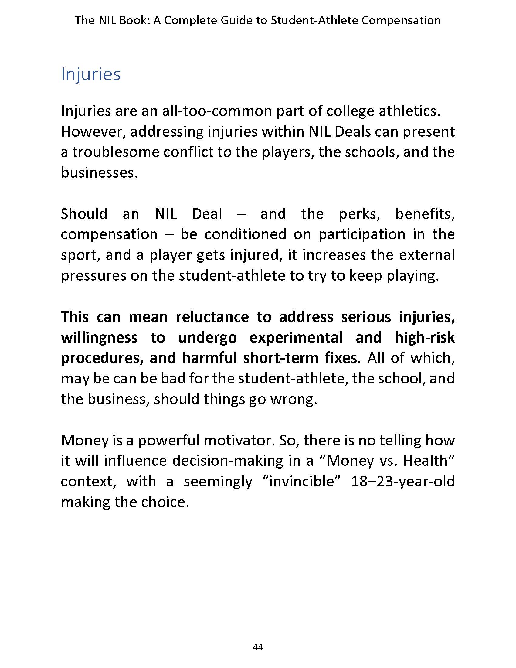 The NIL Book: A Complete Guide to Student-Athlete Compensation
