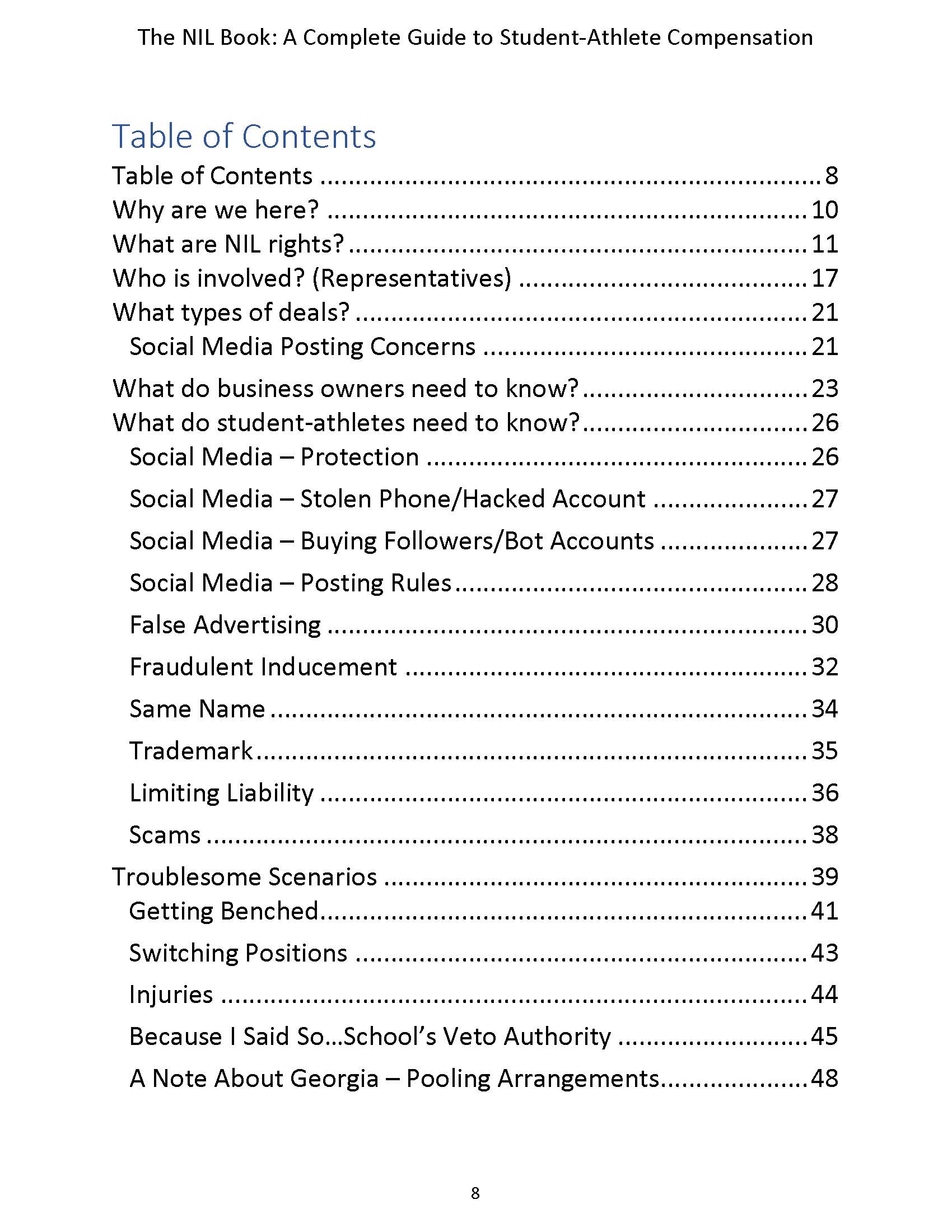 The NIL Book: A Complete Guide to Student-Athlete Compensation