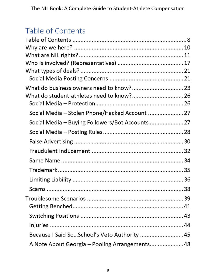 The NIL Book: A Complete Guide to Student-Athlete Compensation