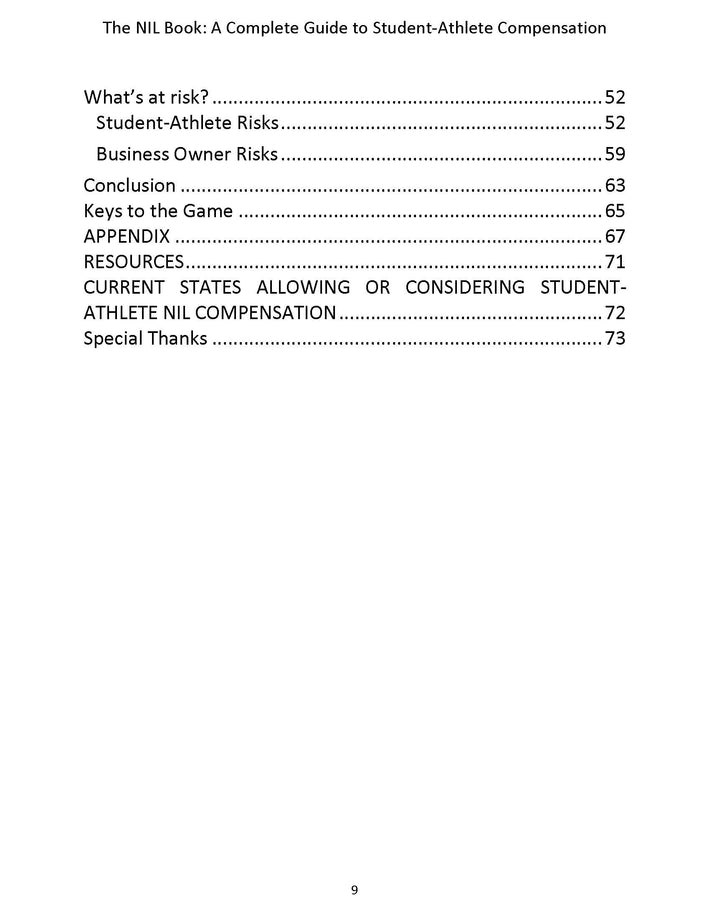The NIL Book: A Complete Guide to Student-Athlete Compensation